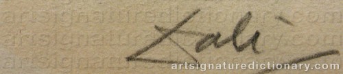 DALI, Salvador | Artist's signatures and monograms, biographies and ...