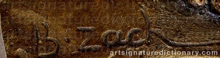 Bruno ZACH, 1891–1935, Austria/Germany. Also known as ‘BZ’. Signatures ...