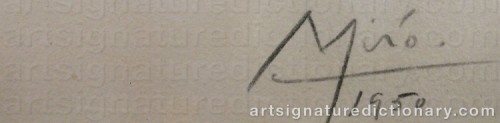 MIRO, Joan | Artist's signatures and monograms, biographies and prices ...