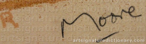 MOORE, Henry | Artist's signatures and monograms, biographies and ...