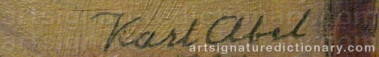 Karl ABEL, . Signatures, biography and art prices.