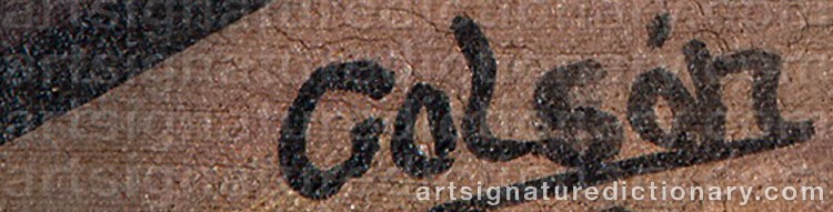 Jaime Antonio COLSON, 1901–1975, Dominican Republic. Signatures ...