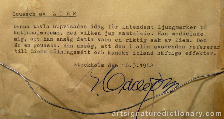 Felix ZIEM, 1821–1911, France. Signatures, biography and art prices.