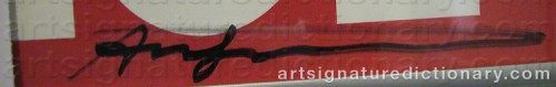 WARHOL, Andy | Artist's signatures and monograms, biographies and ...