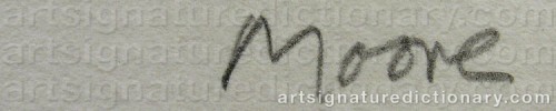 MOORE, Henry | Artist's signatures and monograms, biographies and ...