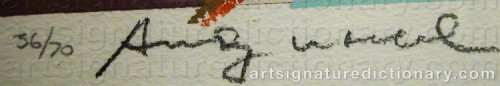 WARHOL, Andy | Artist's signatures and monograms, biographies and ...