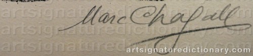 CHAGALL, Marc | Artist's signatures and monograms, biographies and ...