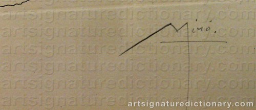 MIRO, Joan | Artist's signatures and monograms, biographies and prices ...