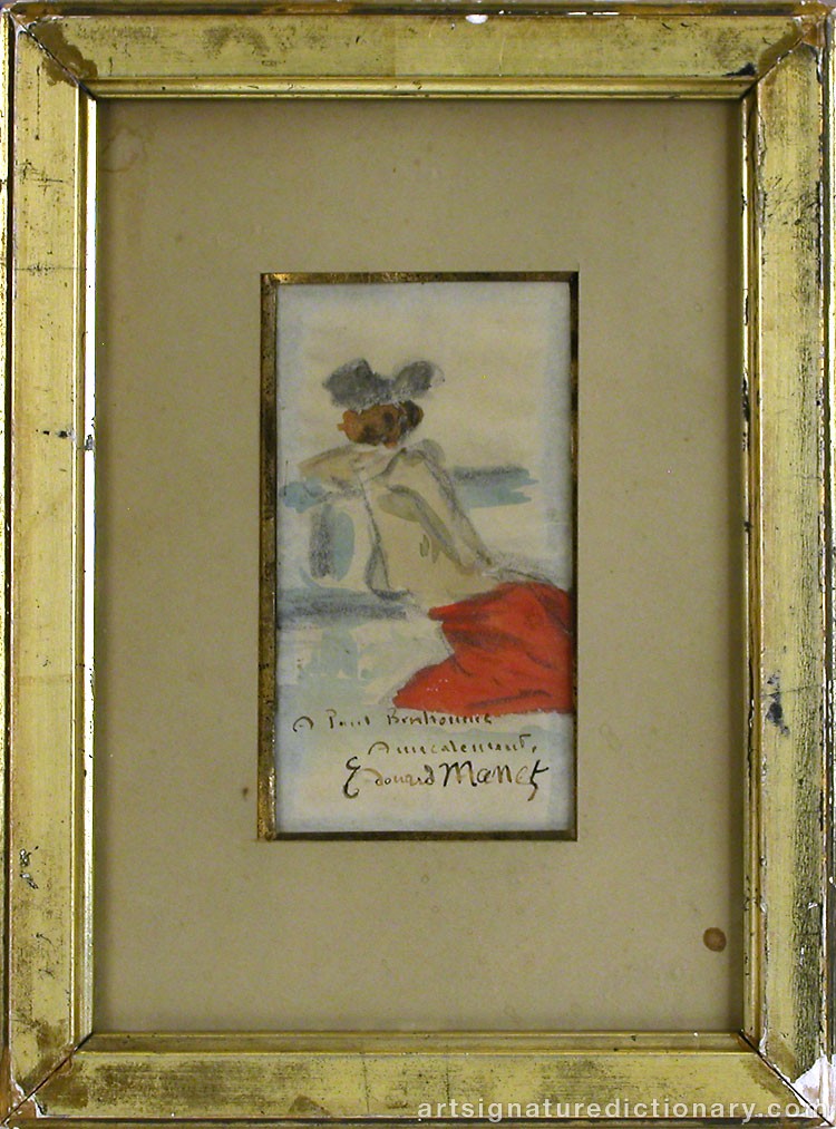 Edouard MANET (1832–1883), France (EM) – Signatures