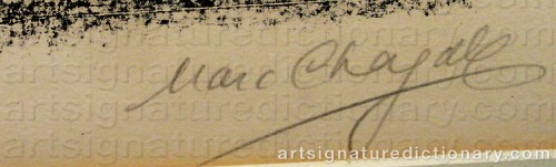 CHAGALL, Marc | Artist's signatures and monograms, biographies and ...