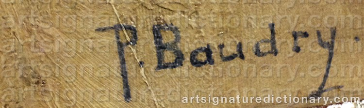 Paul BAUDRY (1828–1886), France – Signatures