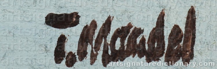 Tomas MANDEL, 1923, Sweden. Signatures, biography and art prices.