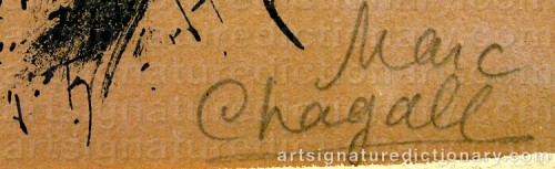 CHAGALL, Marc | Artist's signatures and monograms, biographies and ...