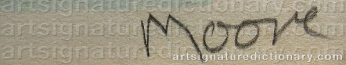 MOORE, Henry | Artist's signatures and monograms, biographies and ...