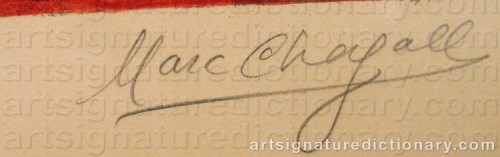 CHAGALL, Marc | Artist's signatures and monograms, biographies and ...