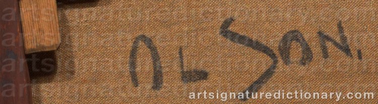 Ragnar OLSON (1884–1949), USA – Signatures