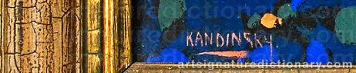 KANDINSKY, Wassily | Artist's signatures and monograms, biographies and ...