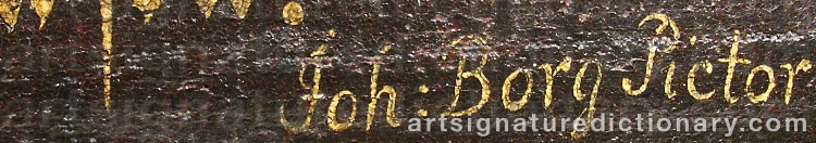 Johan BORG, 1701–1770, Sweden. Signatures, biography and art prices.