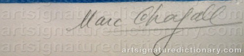CHAGALL, Marc | Artist's signatures and monograms, biographies and ...