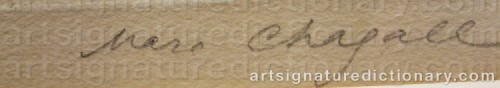 CHAGALL, Marc | Artist's signatures and monograms, biographies and ...
