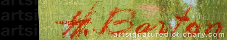Harry BARTON, USA – Signatures & Auction Results