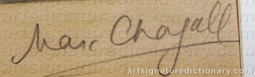 CHAGALL, Marc | Artist's signatures and monograms, biographies and ...