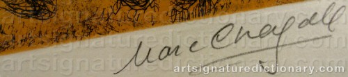 CHAGALL, Marc | Artist's signatures and monograms, biographies and ...