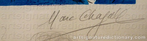 CHAGALL, Marc | Artist's signatures and monograms, biographies and ...