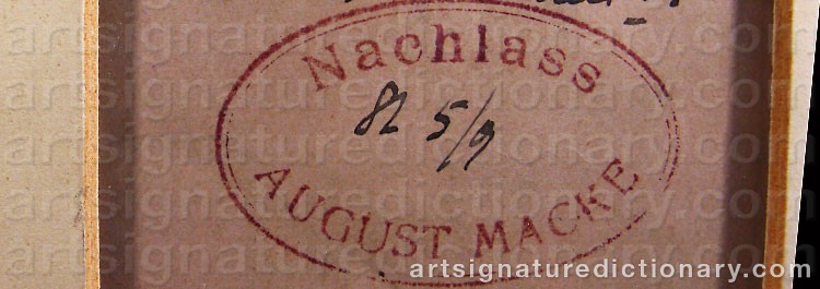 August MACKE (1887–1914), Germany – Signatures