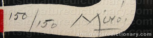 MIRO, Joan | Artist's signatures and monograms, biographies and prices ...