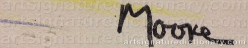 MOORE, Henry | Artist's signatures and monograms, biographies and ...