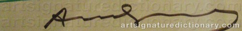 WARHOL, Andy | Artist's signatures and monograms, biographies and ...