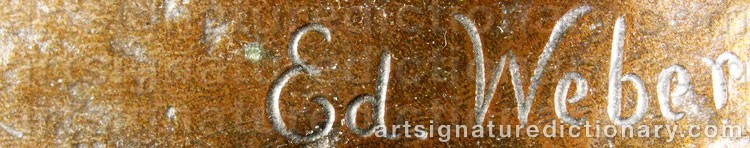 Ed WEBER, 20th century. Signatures, biography and art prices.
