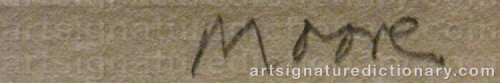 MOORE, Henry | Artist's signatures and monograms, biographies and ...
