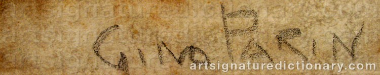 Gino PARIN (1876–1944), Italy – Signatures