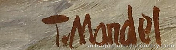Tomas MANDEL, 1923, Sweden. Signatures, biography and art prices.